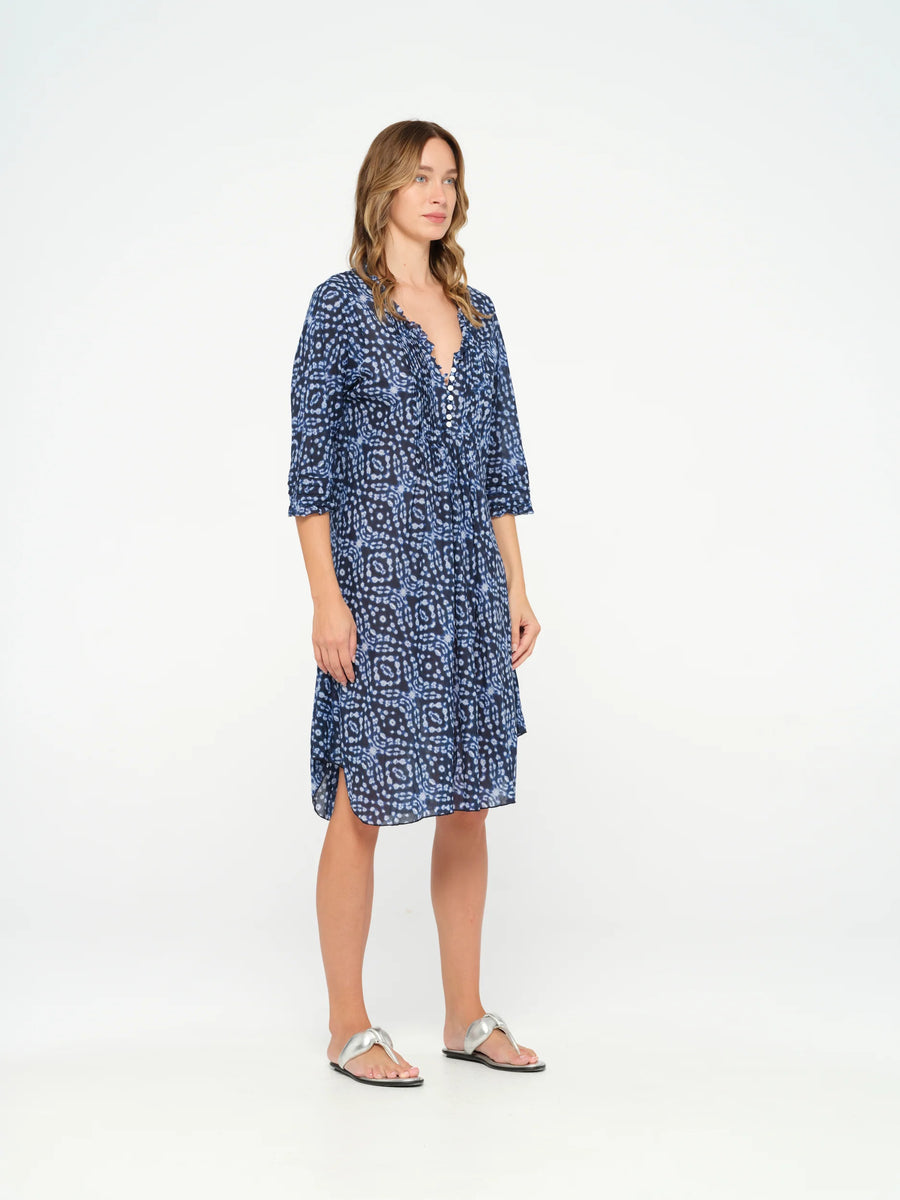 One Season Middy Poppy Dress - Kyoto print in Navy – BOHO BEACH FEST