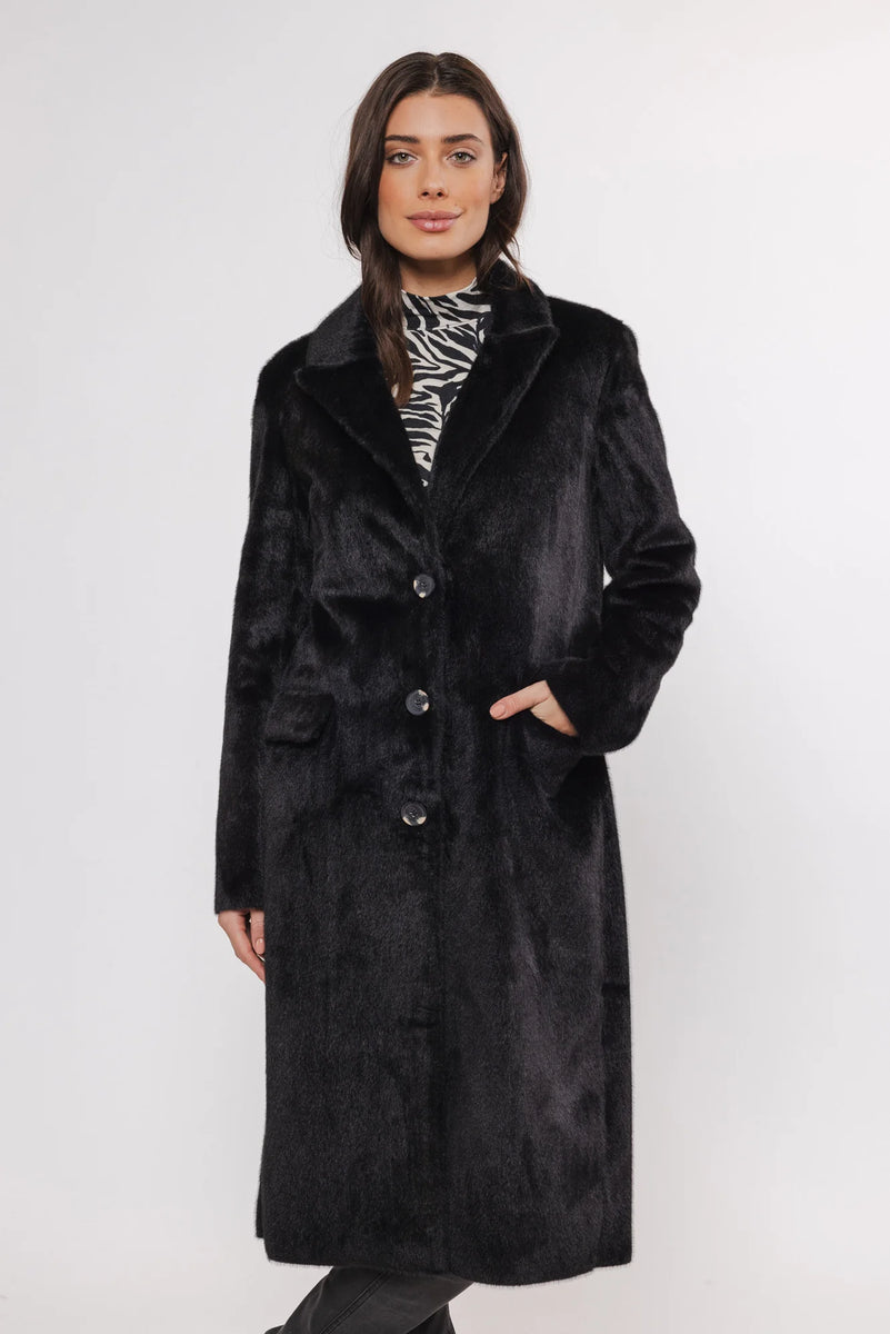 Rino & Pelle - Saami Long Single Breasted Coat in Black – BOHO BEACH FEST