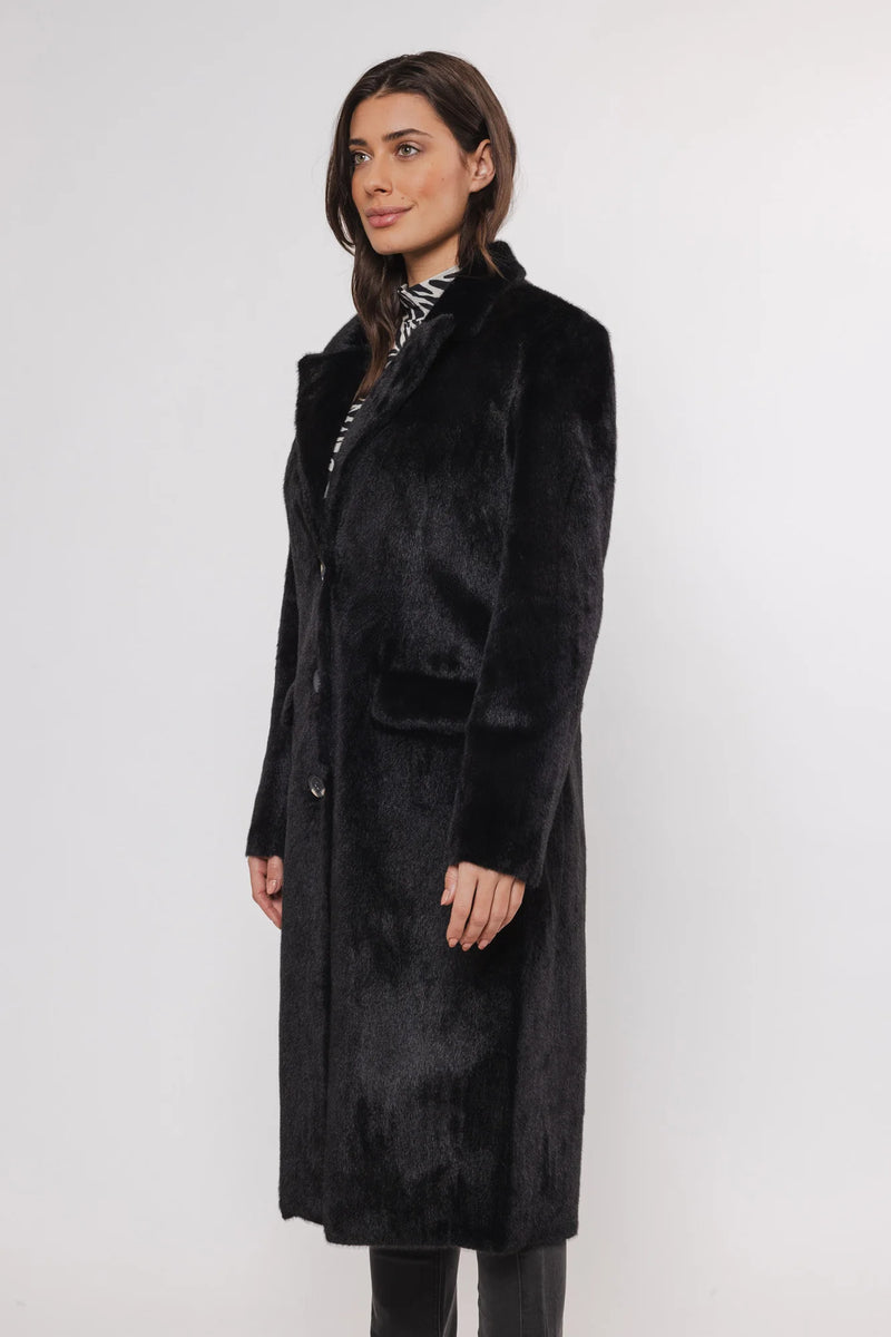 Rino & Pelle - Saami Long Single Breasted Coat in Black – BOHO BEACH FEST