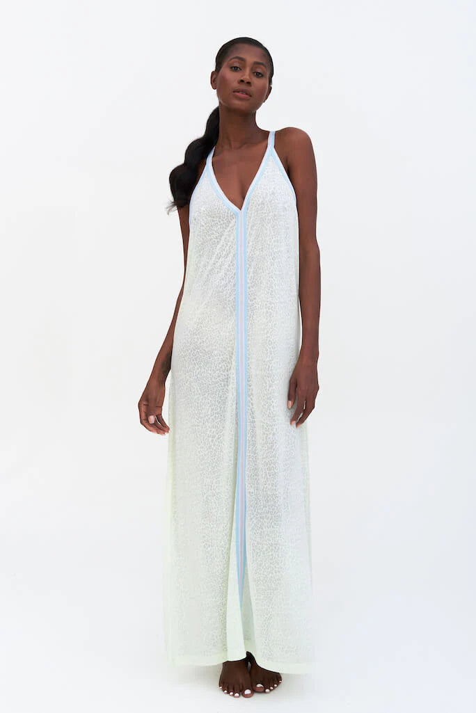 Pitusa Inca Sundress Cheetah - Soft Mint – BOHO BEACH FEST